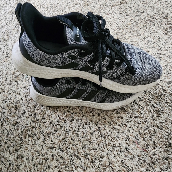 adidas | Shoes | Obo Adidas Pure Motion Cloud Foam Black Grey And White ...